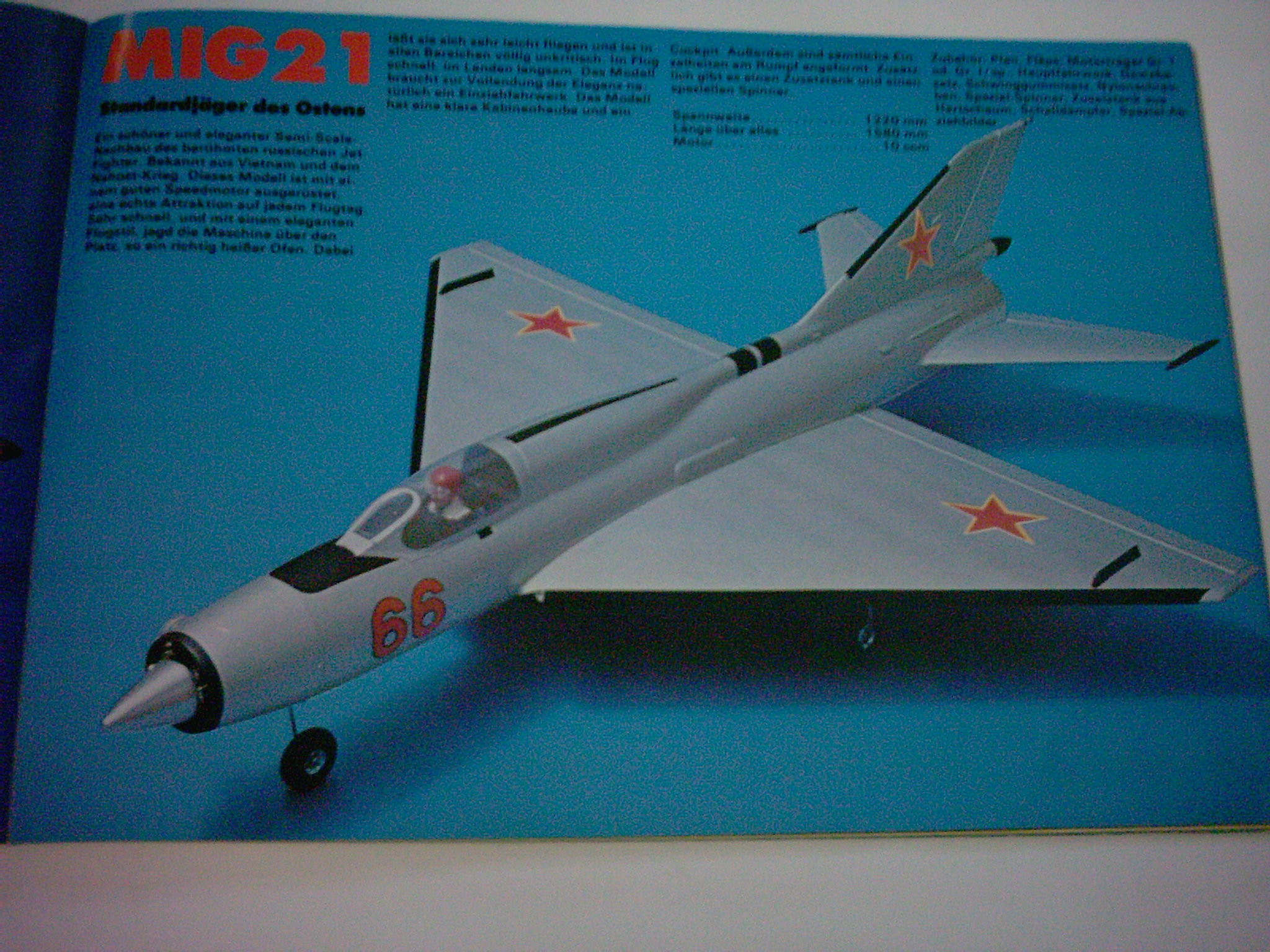 Mig 21 120 cm, RC-Tronics-Topp-Rippin e.K